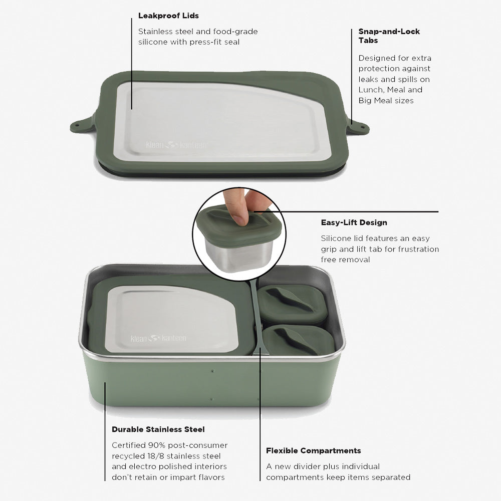 Lunch Box Set, Steel Food Boxes and To-Go Containers | Klean Kanteen